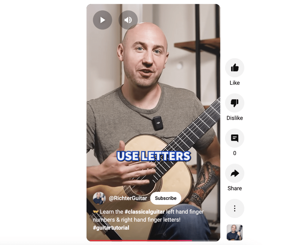 Finger Names for Classical Guitar and Flamenco Guitar